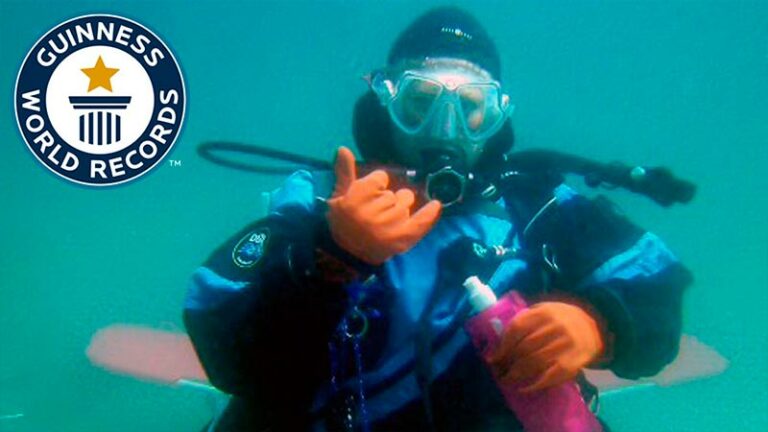 14 Scuba Diving Records by Guinness, Including the Deepest Dive